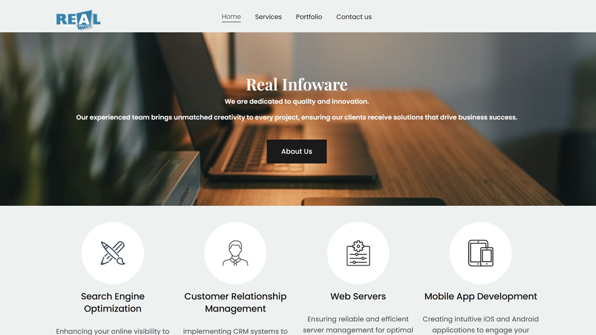 Real Infoware - Custom Website Design, Software Development, SEO Services.